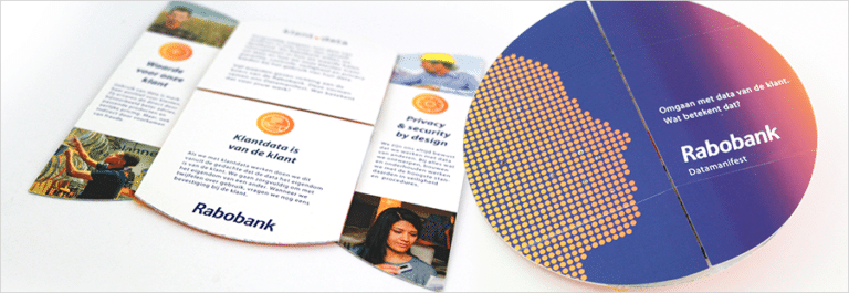 Specially developed Round Turning Card Rabobank | LocoMail